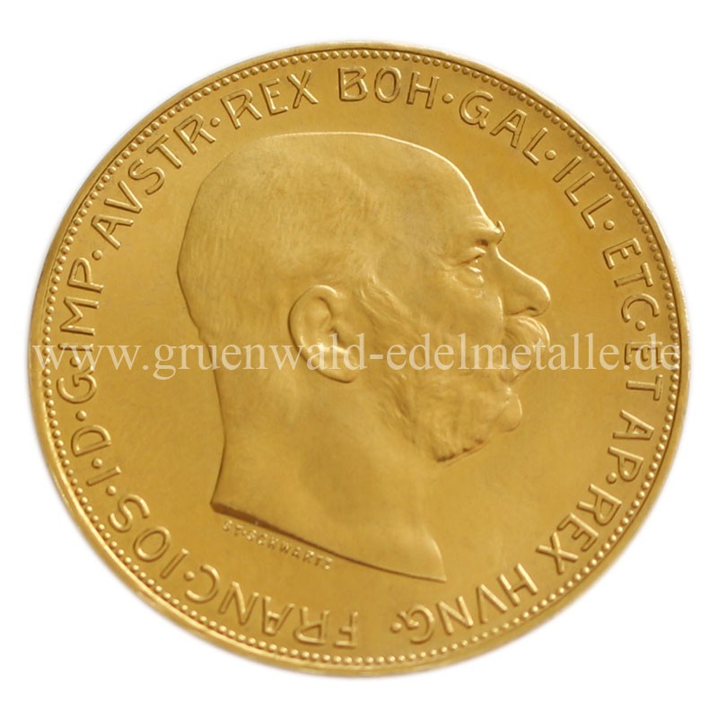 100 Kronen Kaufen oder Verkaufen- Edelmetallhandel Grünwald- Wiesbaden